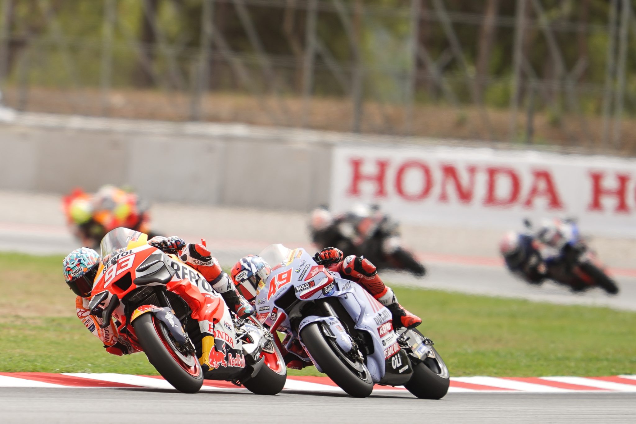 Repsol Honda Team riders stay safe in dramatic Catalan GP