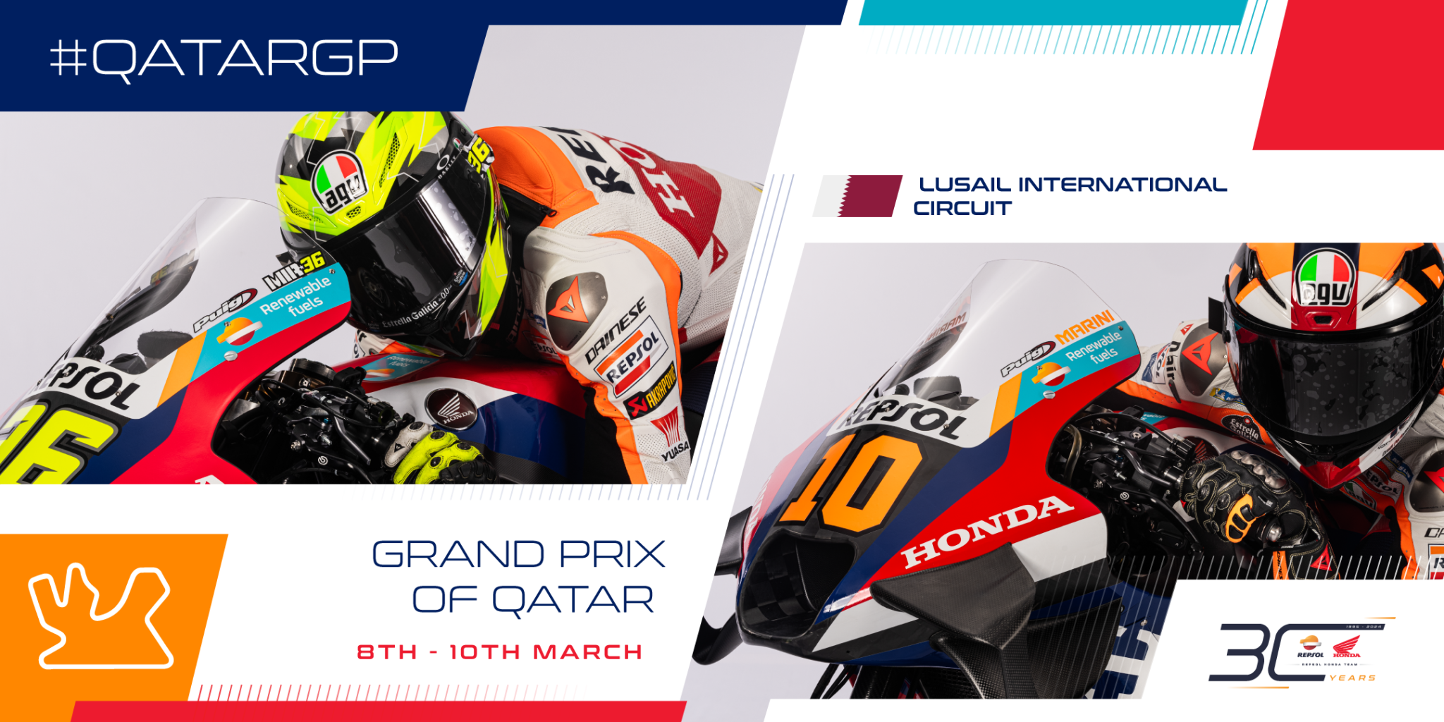 30th season of competition begins for the Repsol Honda Team